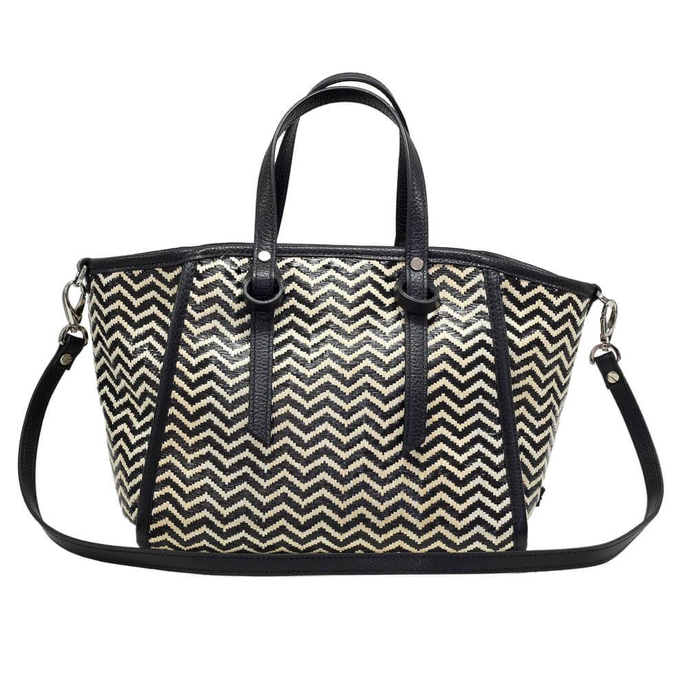 Geanta de dama RIPANI, din piele naturala si rafie 3163BZA – Genți damă ...