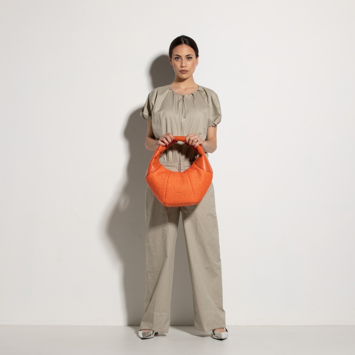 Geanta de mana ARCADIA din piele si rafie 3118 – Genți damă, genți ...