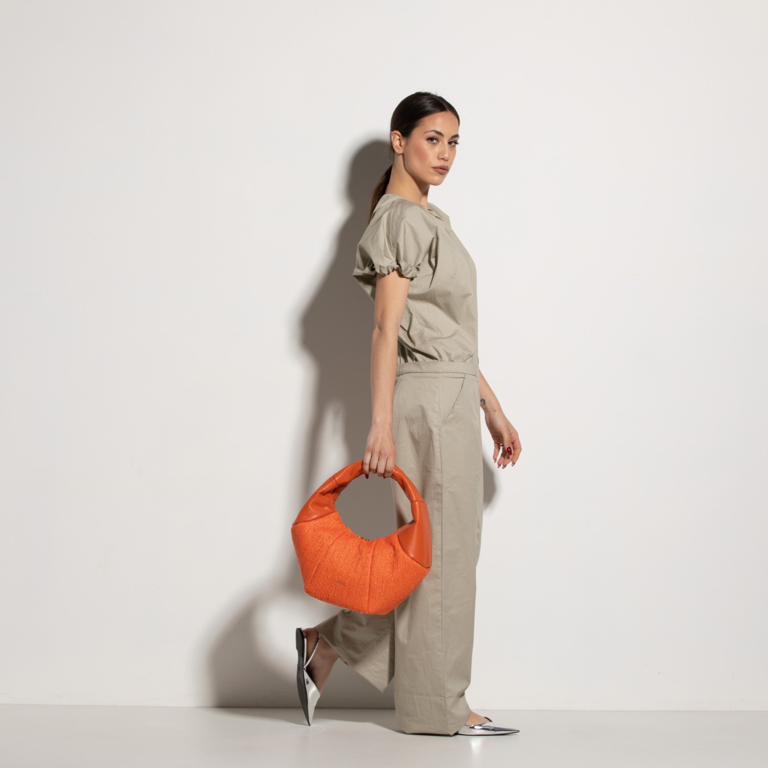 Geanta de mana ARCADIA din piele si rafie 3118 – Genți damă, genți ...